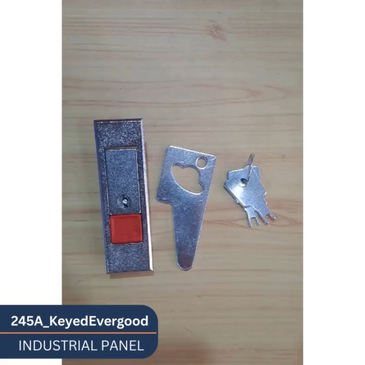 Evergood Push Button Cabinet Panel Board Lock With Key (Silver) | Lazada PH