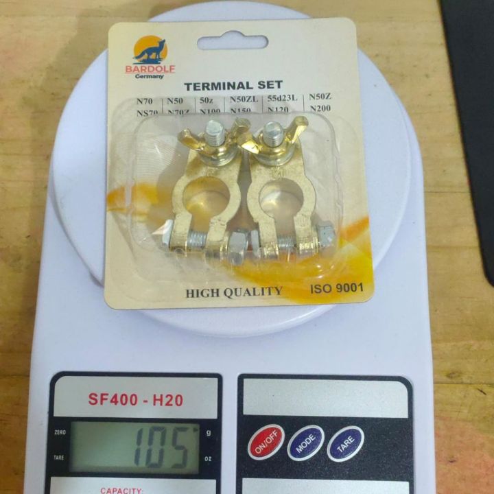 Terminal Aki Besar Kepala Aki Mobil Set BARDOLF GERMANY Lapis KUNINGAN ...