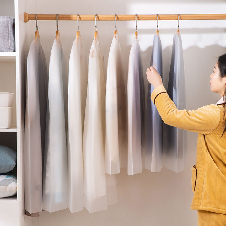 Jujia Jia ผ้าคลุมกันฝุ่นถุงแขวนเสื้อผ้าถุงคลุมกันฝุ่นถุงเก็บเสื้อขนเป็ด ...