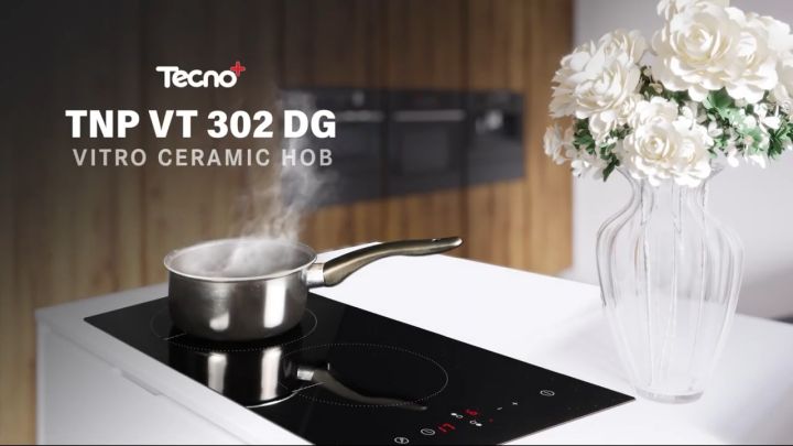 (Tecno) Tecnoplus เตาเซรามิคไฟฟ้า 2 หัวเตา แบบฝังเฟอร์นิเจอร์ รุ่น TNP ...