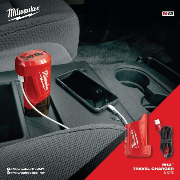 Milwaukee M12 Travel Charger (M12-TC) | Lazada