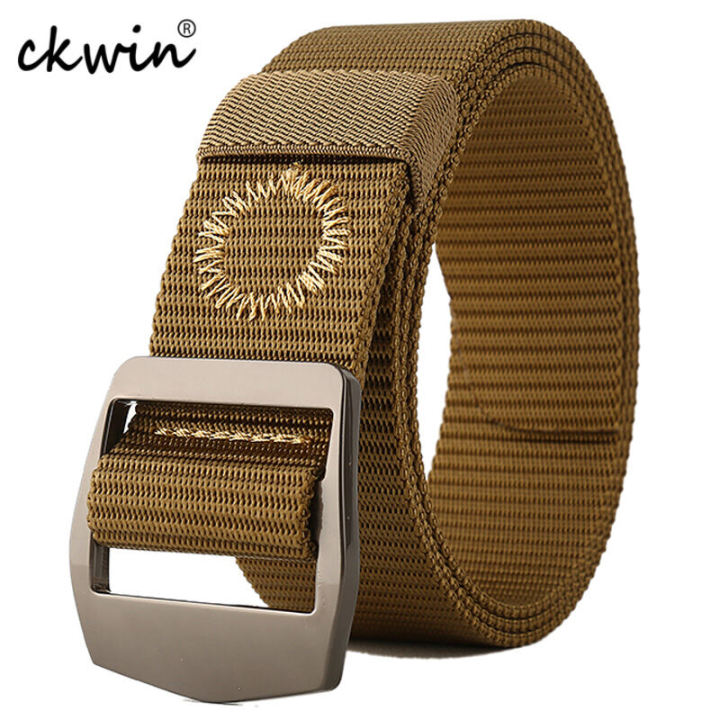 Durable Nylon Canvas Belt for Men Casual Tactical Workwear Jeans Belt ...