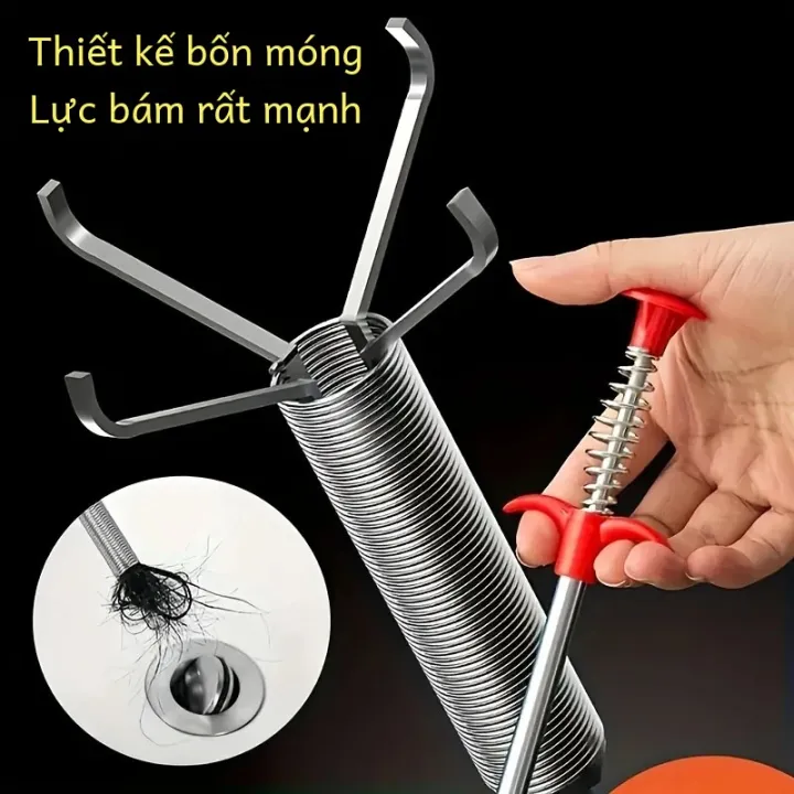 Dụng Cụ Thông Cống Đa Năng 90/160cm, Máy Móc Thông Cống Uốn Cong, Thân ...