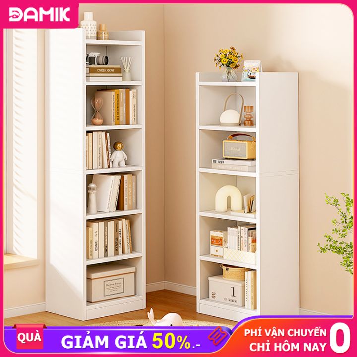 DAMIK-kệ sách gỗ đa năng phòng ngủ khách tủ khe hẹp sách | Lazada.vn
