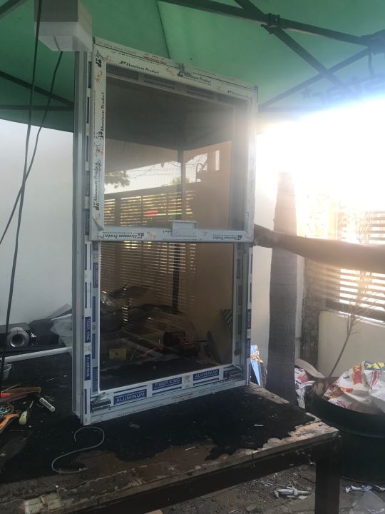 W-80cm x 120-H aluminum vertical sliding window (slide up) | Lazada PH