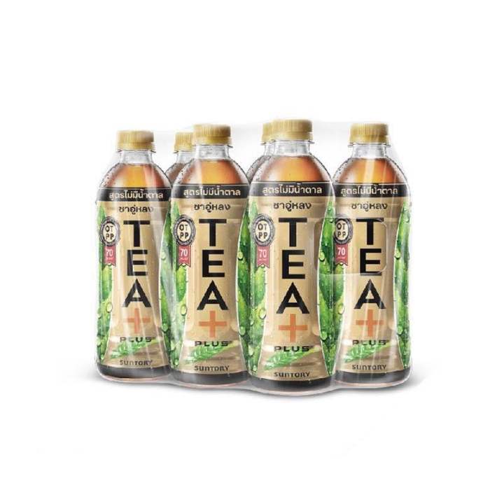 TEA PLUS ทีพลัส ชาอู่หลง ขนาด 490 มล. x 6 ขวด (มีให้เลือก 2 สูตร ...