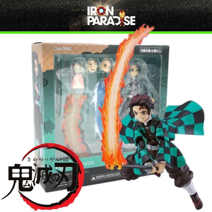 🇲🇾Demon King Slayer Figma DX-50 498 Tanjiro Movable Model Toys Doll ...