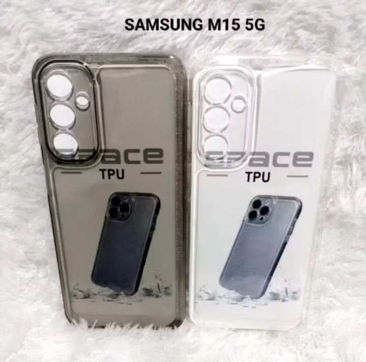 CASE bening transparan Samsung M15 5G space clear black Transparan ...