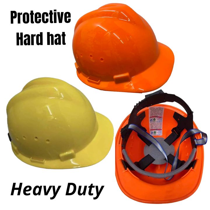 Hard Hat PVC Construction Safety Protection Helmet Heavy Duty By Beatus ...