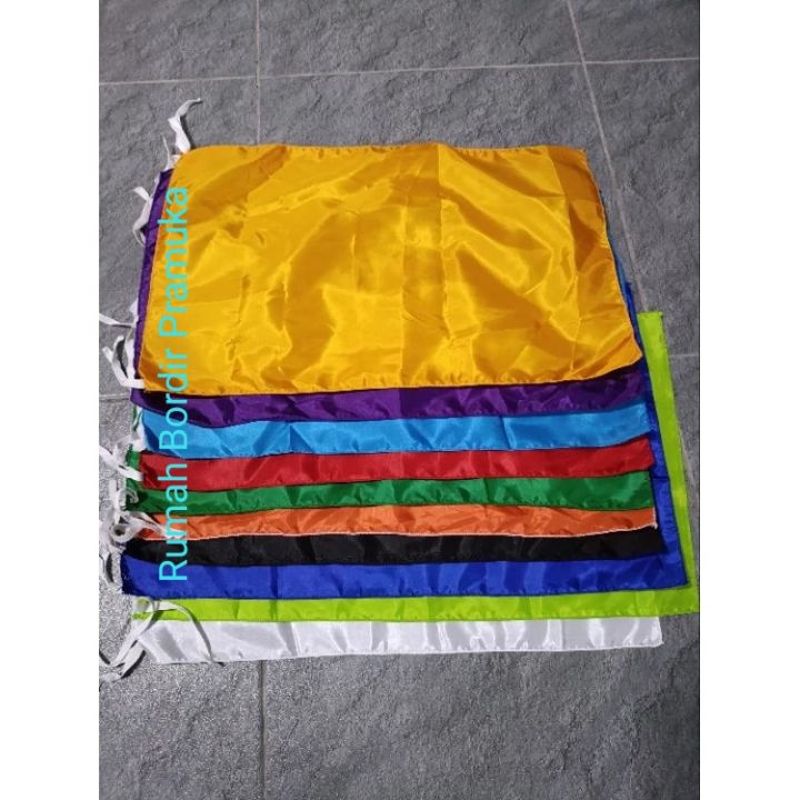 BENDERA POLOS BENDERA WARNA BENDERA BAHAN KAIN SATIN PELES UKURAN ...