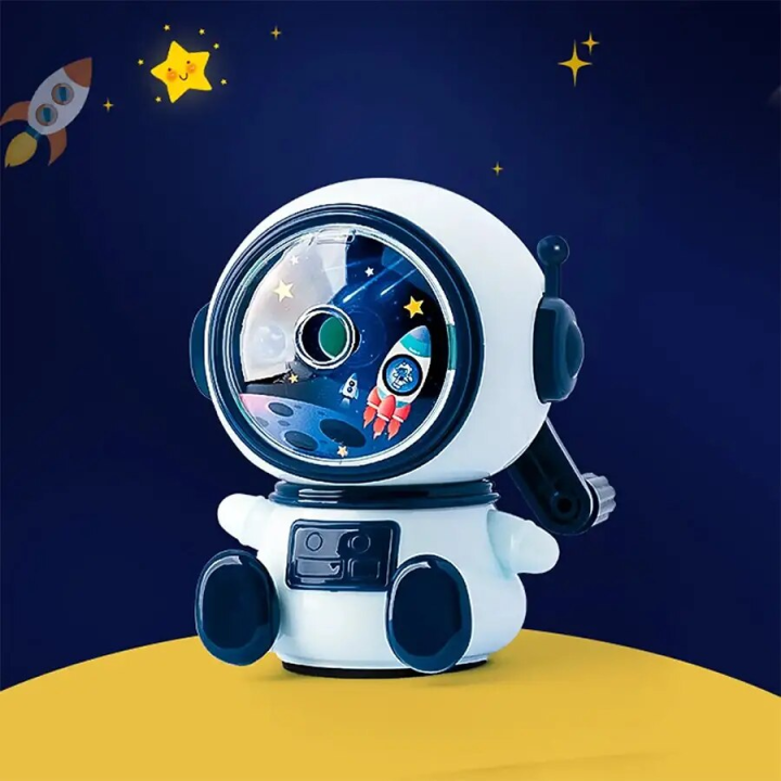 1Pcs Student Cartoon Hand Sharpener Astronaut Shape Sharpener Automatic ...