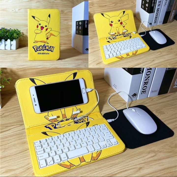 Portable Keyboard Dan Mouse Untuk Hp Android Dengan Lucu PU Kulit Kasus ...