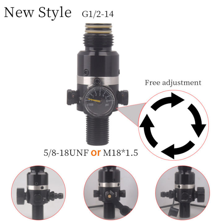 HPA New Style Rotatable Pressure Regulator Valve Gas Cylinder Refill ...