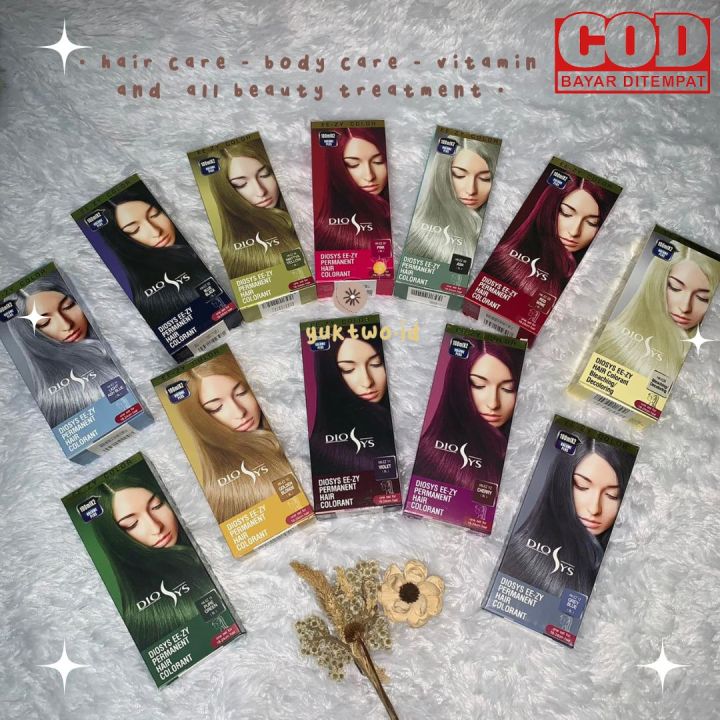 Diosys Pewarna Rambut Hair Colorant 100ml Cat Rambut Pria Wanita ...