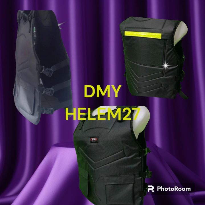 rompi motor terbaru ukuran jumbo hitam Lis setabilo nyala | Lazada ...