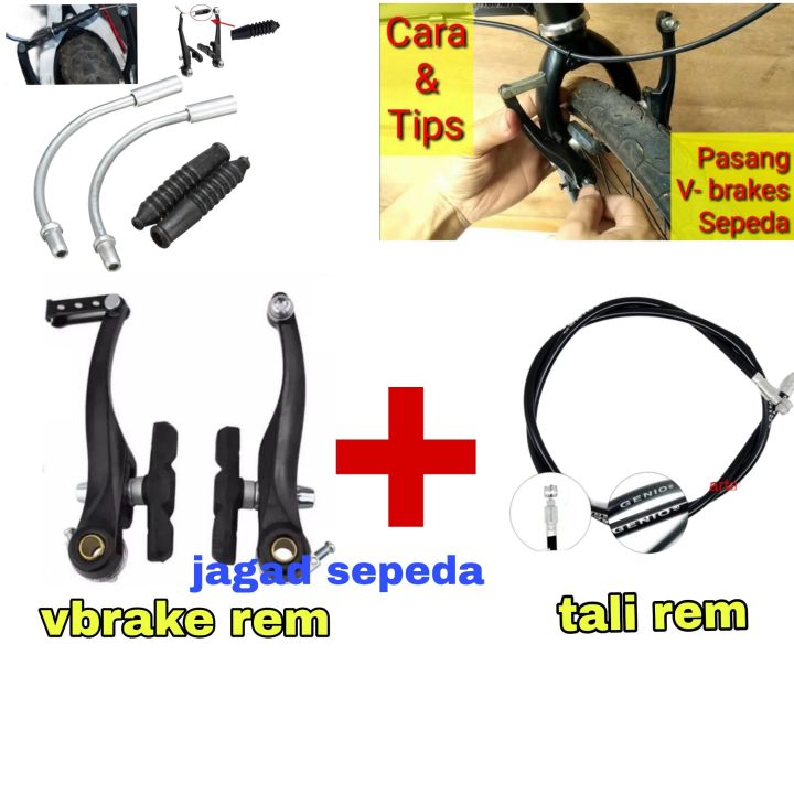 rem set vbrake alloy berikut tali cocok untuk semua sepeda | Lazada ...