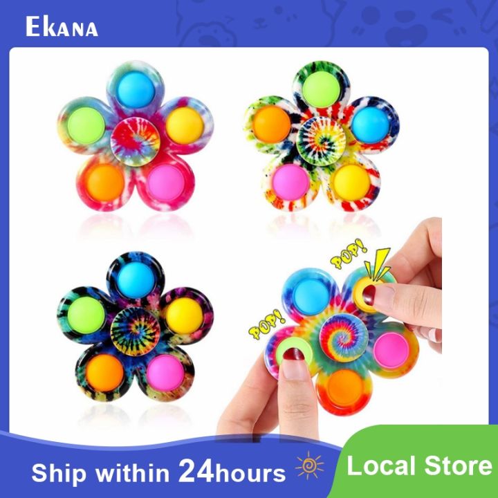 Ekana Pop It Fidget Spinner Toys Fidget Popper Spinners Set Pop Bubble ...
