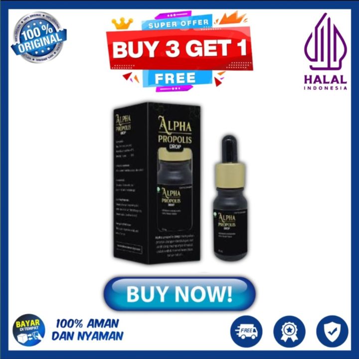 Alpha Propolis isi 10ml Original Propolis Herbal Multivitamin Flavonoid ...