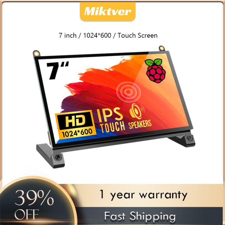 [🔥1~3 Days Delivery🔥] Eyoyo 7 Inch LCD HDMI Display Screen 1024x600 Ultra HD Display Screen ...