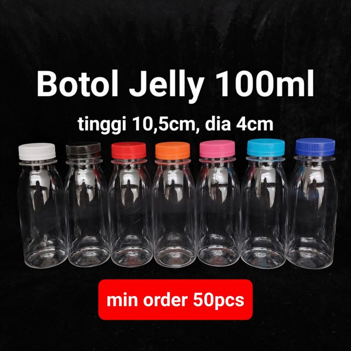 Botol Plastik 100ml Isi 50 – Botol Jelly Mini Tutup Rapat Food Grade ...
