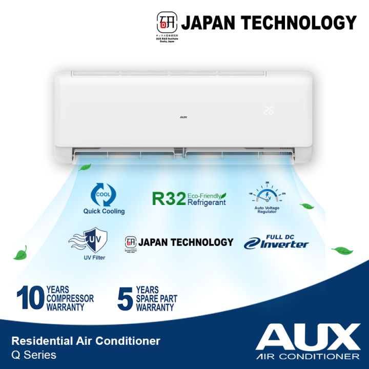 ASW09A2/QCDI AUX 1HP Q-SERIES SPLIT TYPE INVERTER AIRCON (INSTALLATION ...