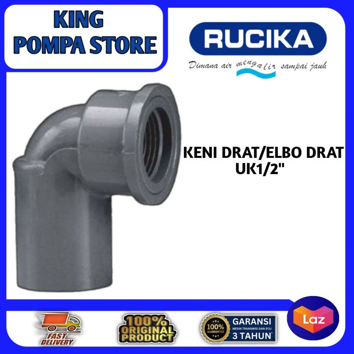 KENI Drat/ELBO Drat RUCIKA UKURAN 1/2 inch atau Keni Dart/Elbo Drat 1/2 ...