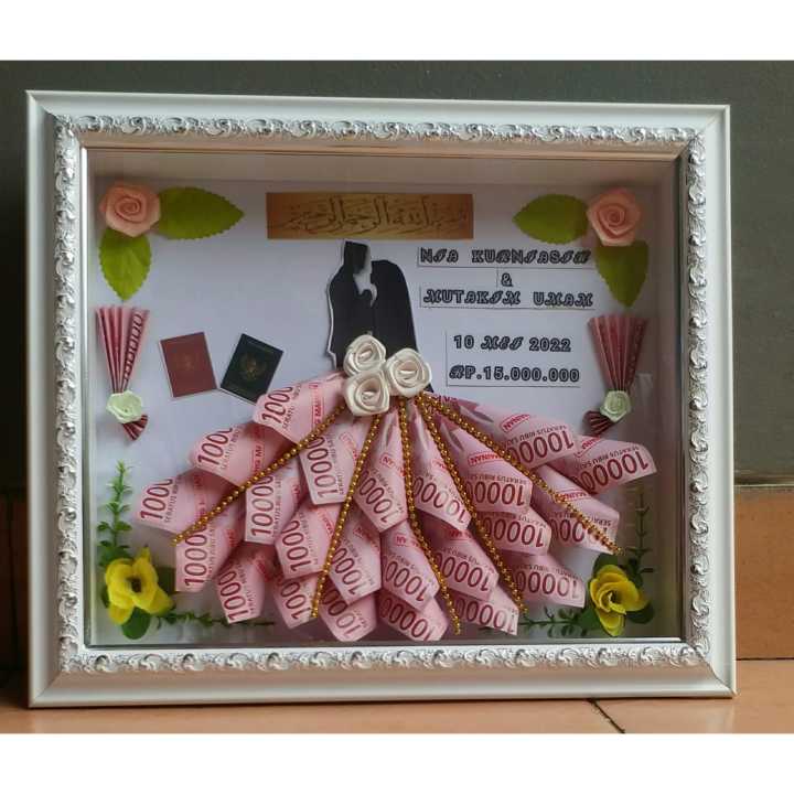 BINGKAI MAHAR GAUN SILUET PENGANTIN/JUAL MAHAR NIKAH MURAH SIMPEL ...