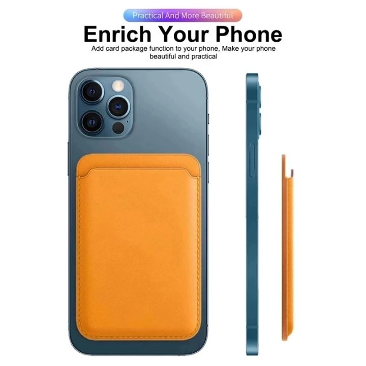 For Magsafe Magnetic Leather Card Clip Compatible with IPhone 13 Pro ...