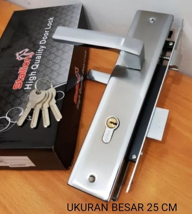 KUNCI PINTU RUMAH(HOUSE DOOR LOCK) 1 SET UKURAN BESAR MODEL MINIMALIS ...