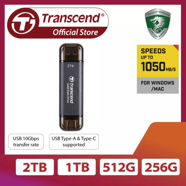 Transcend External SSD ESD310S 1TB 2TB | Lazada Indonesia