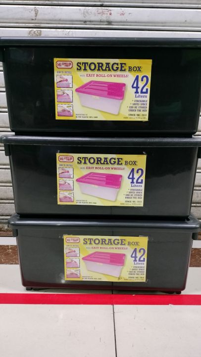 Storage Box 42 Liters 3 in 1 Rectangular Shape | Lazada PH