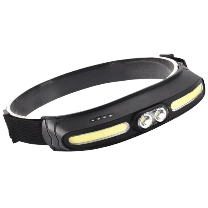 Multi functional headlamp LEDlighting rechargeable head mounted outdoor ...