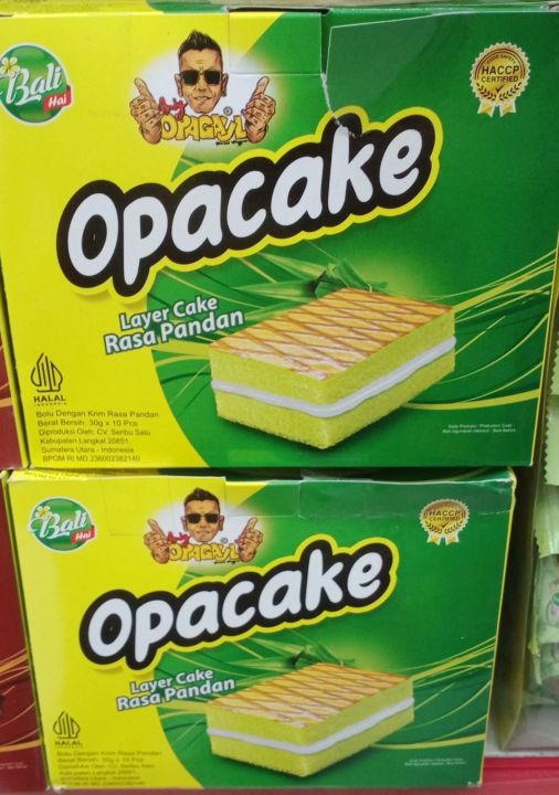 Opacake Layer Cake Rasa Pandan Isi 10 | Lazada Indonesia