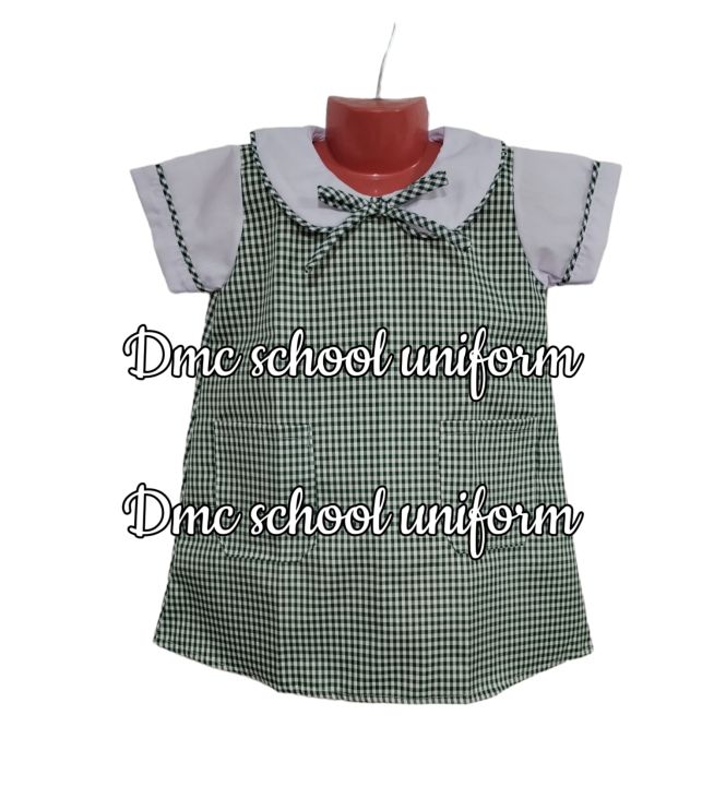 Kinder Dress Green Checkerd School uniform | Lazada PH
