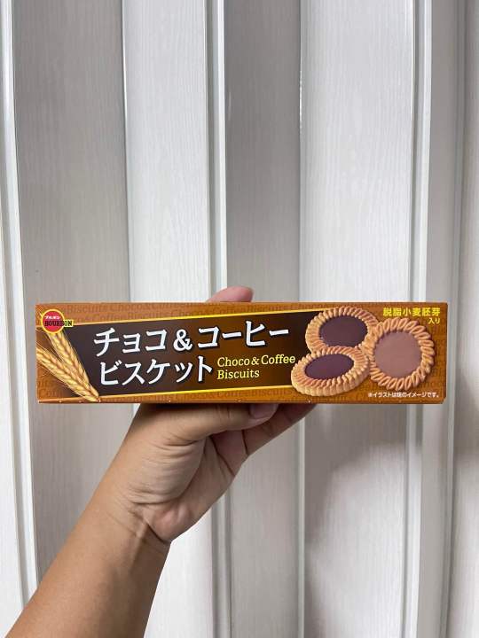 Bourbon choco coffee biscuits บิสกิต ช็อกโกแลตกาแฟ จากญี่ปุ่น 108 g ของ ...