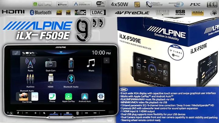 🔥พร้อมส่ง🔥 ALPINE iLX-F509E เครื่องเล่น ขนาดจอ 9นิ้ว 1DIN หน้าจอสัมผัส ...