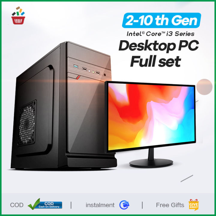 (Brand new)Desktop Computer Full Set Intel Core I3 8100 Quad core 16G RAM 1TB SSD Online courses ...