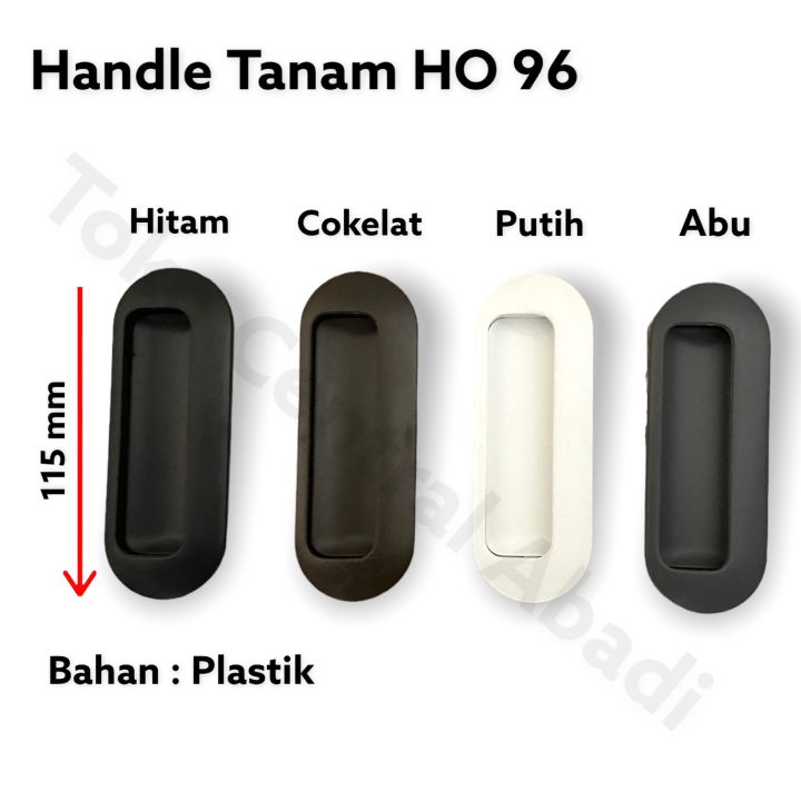 Handle tanam lemari/ handle ho 96 / handle plastik berbagai macam warna ...