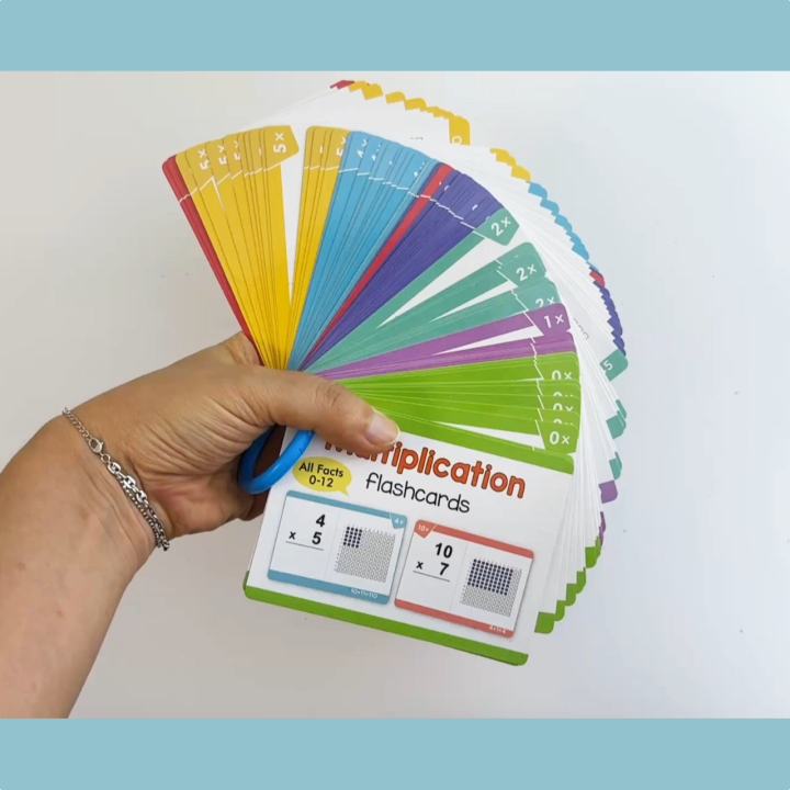 Dry Erase 85 Multiplication Flash Cards Set (All Facts 0-12 ) Answer on ...