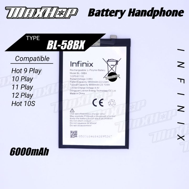 Baterai Infinix Hot 9 Play / Hot 10 Play / Hot 10S / Hot 11 Play ...