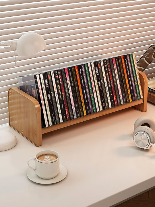Creative Desktop CD Rack Children's Book Storage Stand Bamboo Material ...