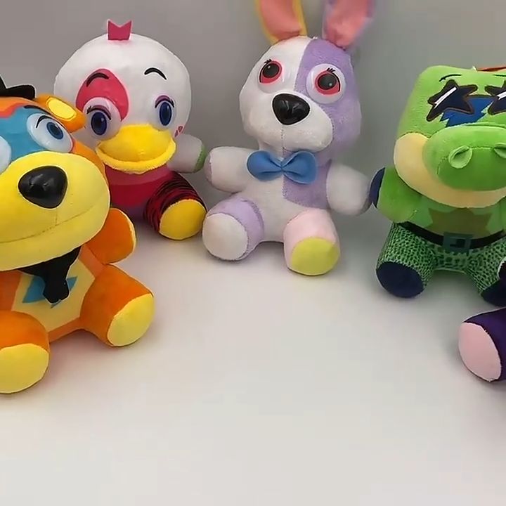 25cm FNAF Stuff Plushie Toys Five Nights At Freddy's Foxy Chica Bonnie ...
