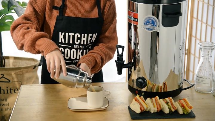 COSSO Large capacity boiling water bucket, stainless steel electric ...