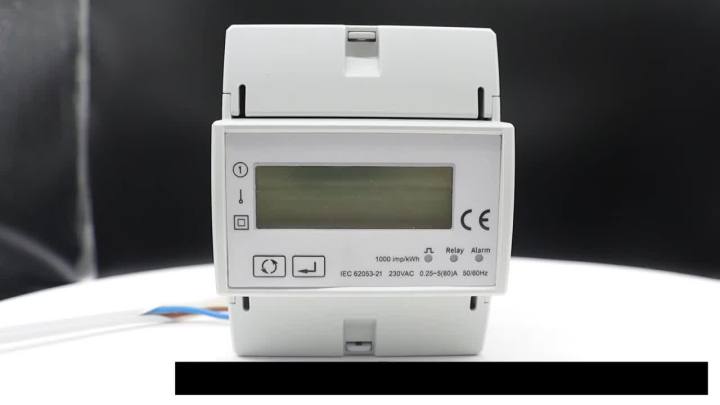 80A WiFi smart energy meter Tuya DIN rail switch single phase 2 wire ...
