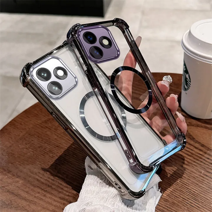 For Samsung Galaxy A56 A36 A26 5G Case Magnetic Shockproof Transparent ...