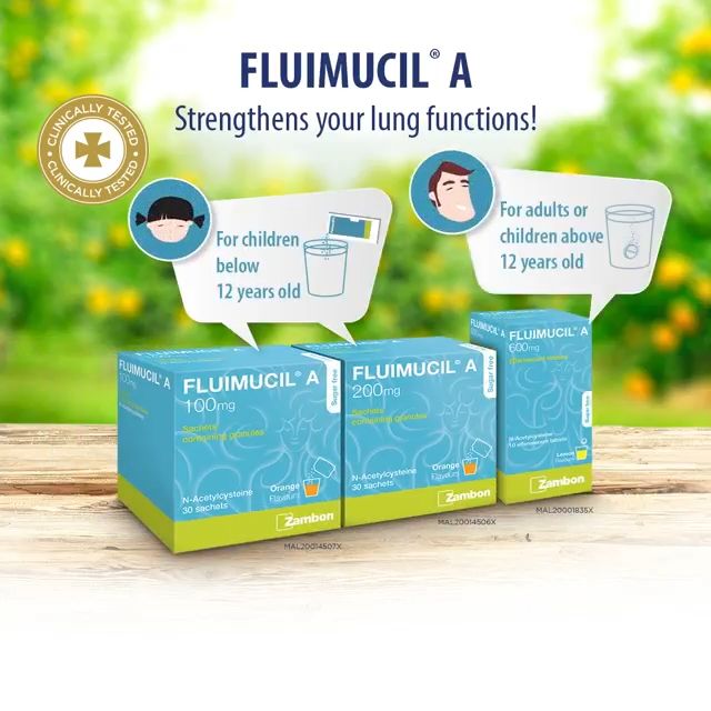 FLUIMUCIL A 100MG / 200MG / 600MG | Lazada