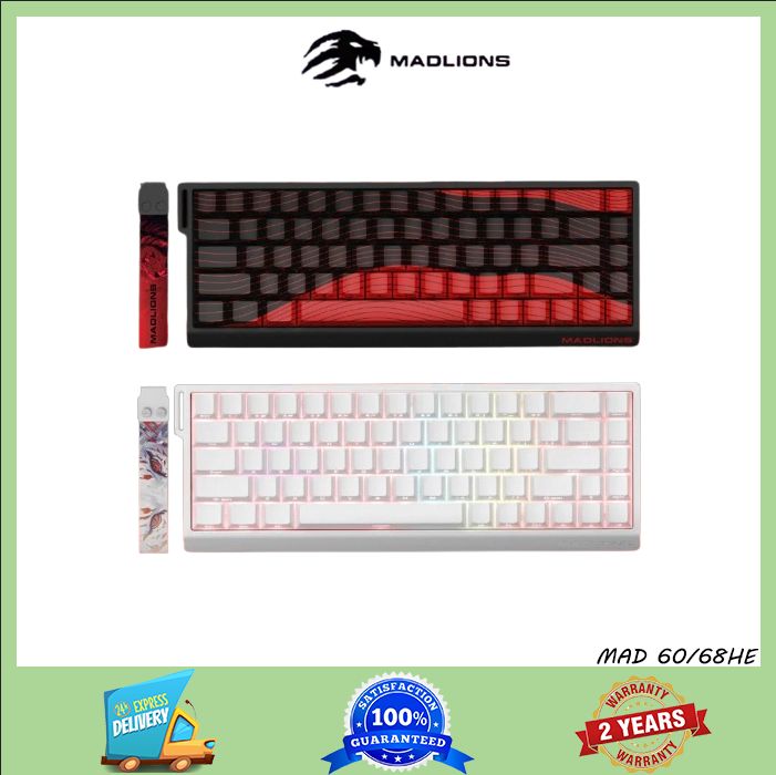 MADLIONS MAD 60/68HE Eesports magnetic axis keyboard with streamlined ...