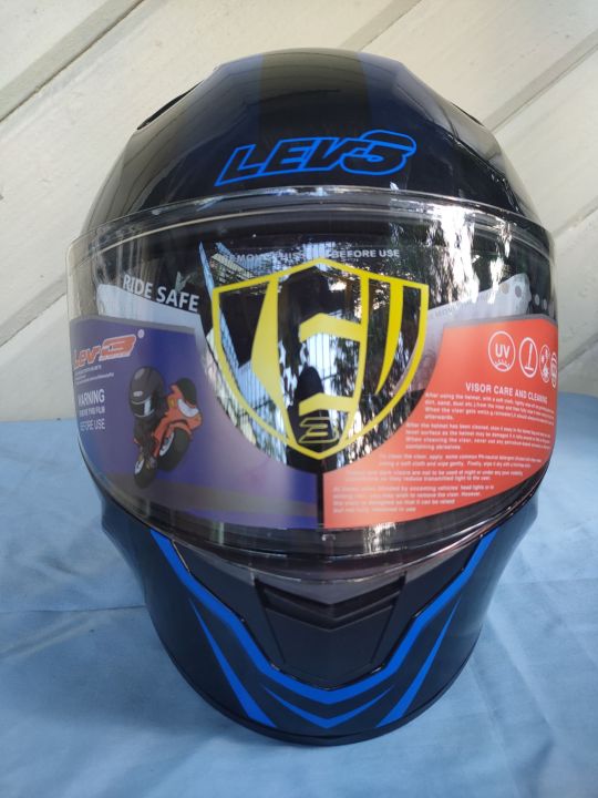 LEV3 SLEEK FULL FACE DUAL VISOR HELMET | Lazada PH