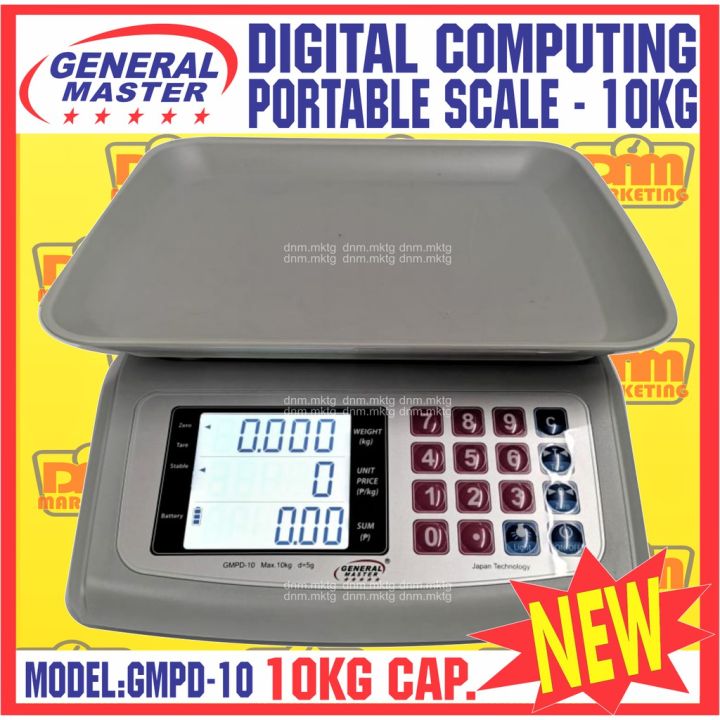 GENERAL MASTER DIGITAL PORTABLE 10KG SCALE | Lazada PH