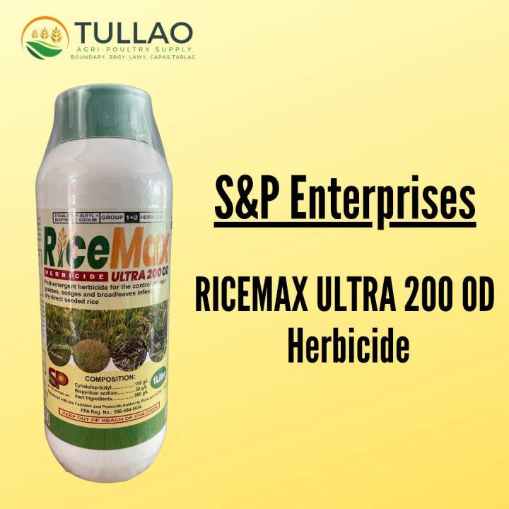 S&P RICEMAX ULTRA 200 OD 1L Herbicide (W/ FREE LONGSLEEVE!) | Lazada PH